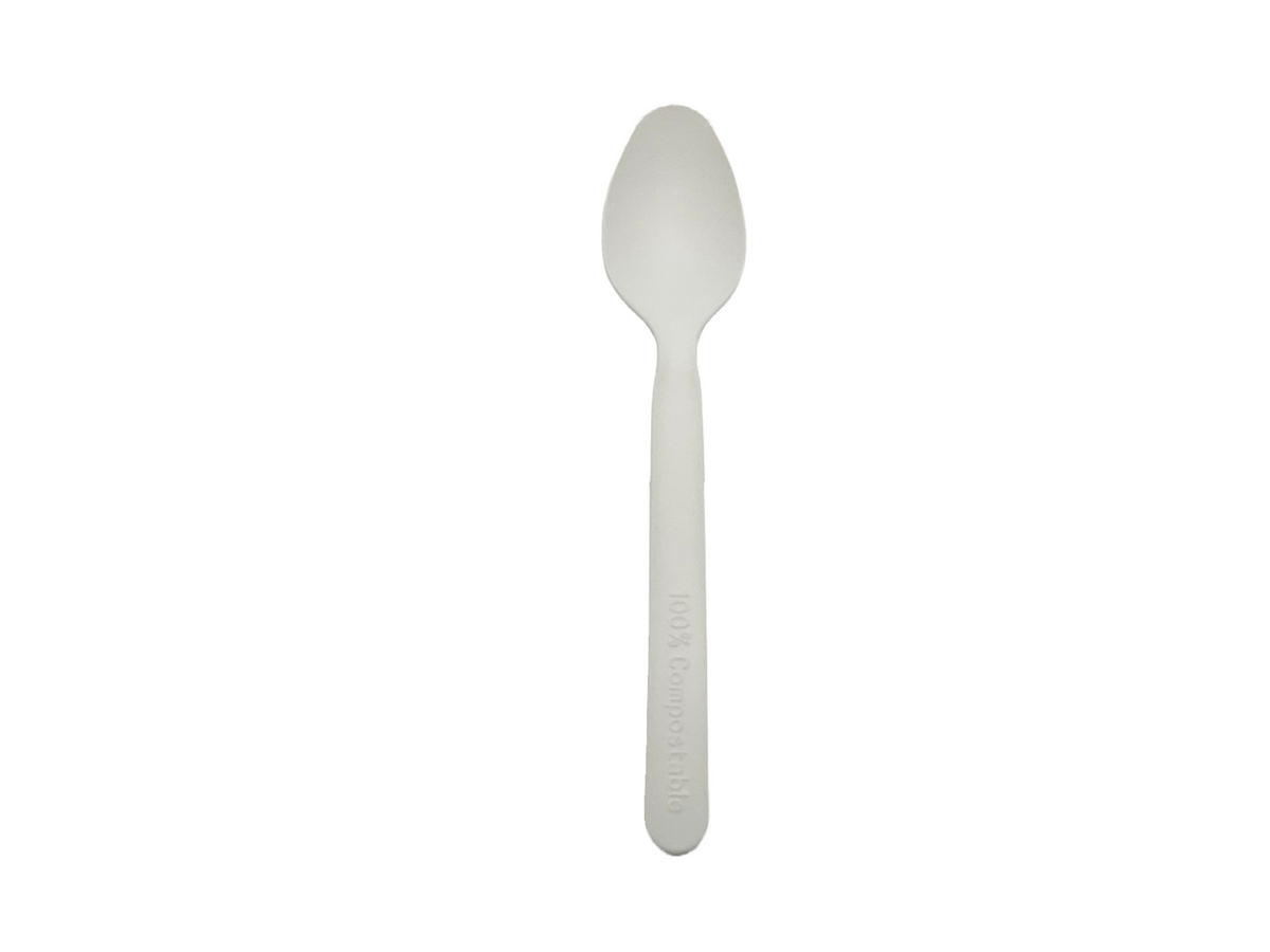 Eco-Friendly Disposable Compostable Cornstarch Spoon - Pack of 50 ...